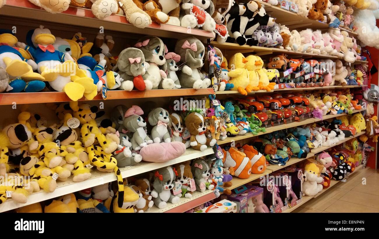 Colorful toys in toy store hi-res stock photography and images - Alamy