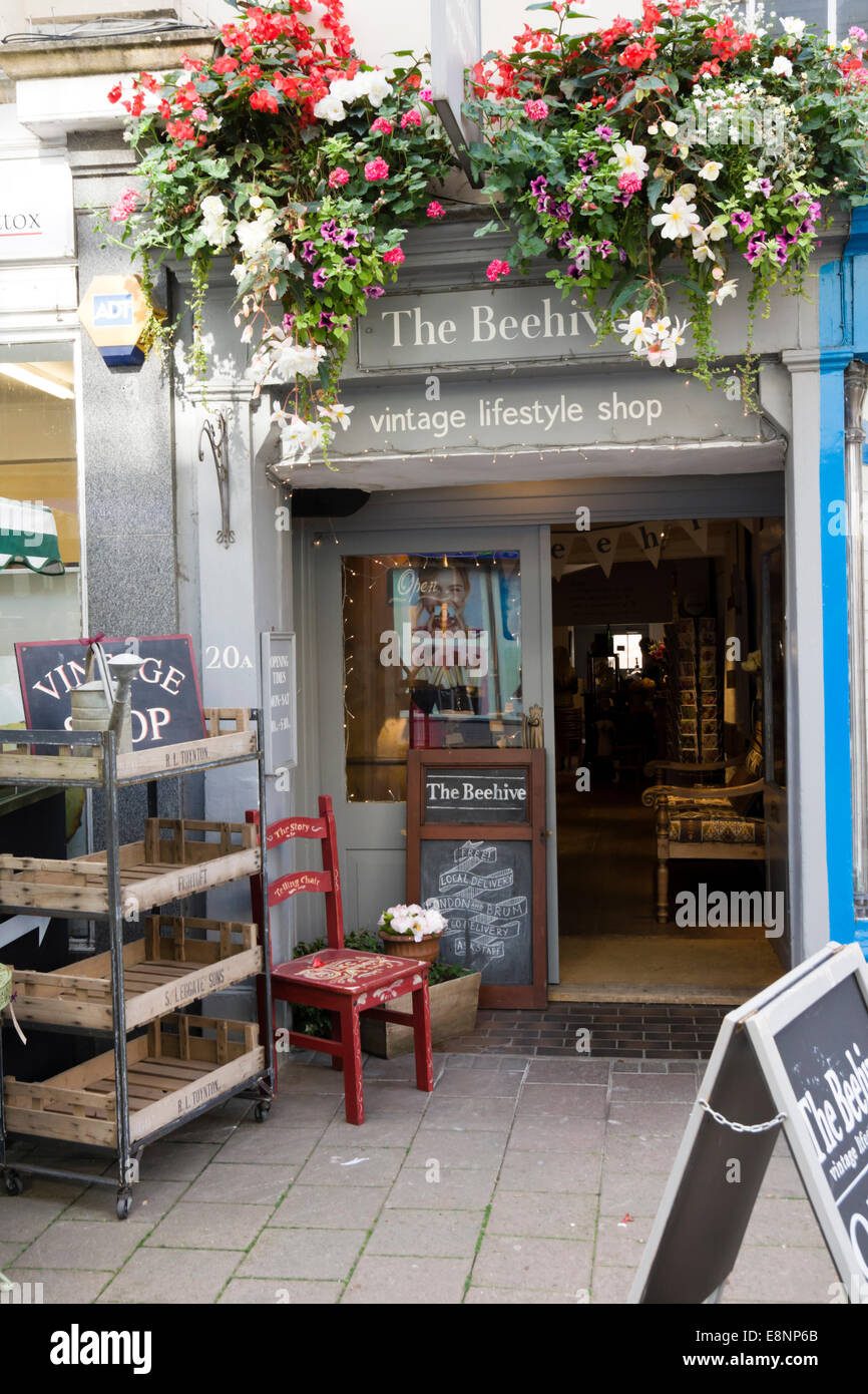 Devizes in Wiltshire England UK The Beehive shop Stock Photo - Alamy