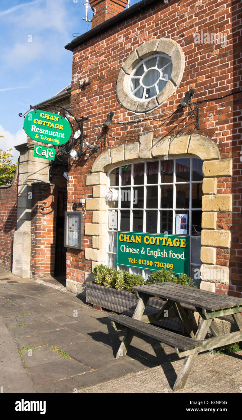 Devizes in Wiltshire England UK Chan Cottage Restaurant and cafe Stock ...