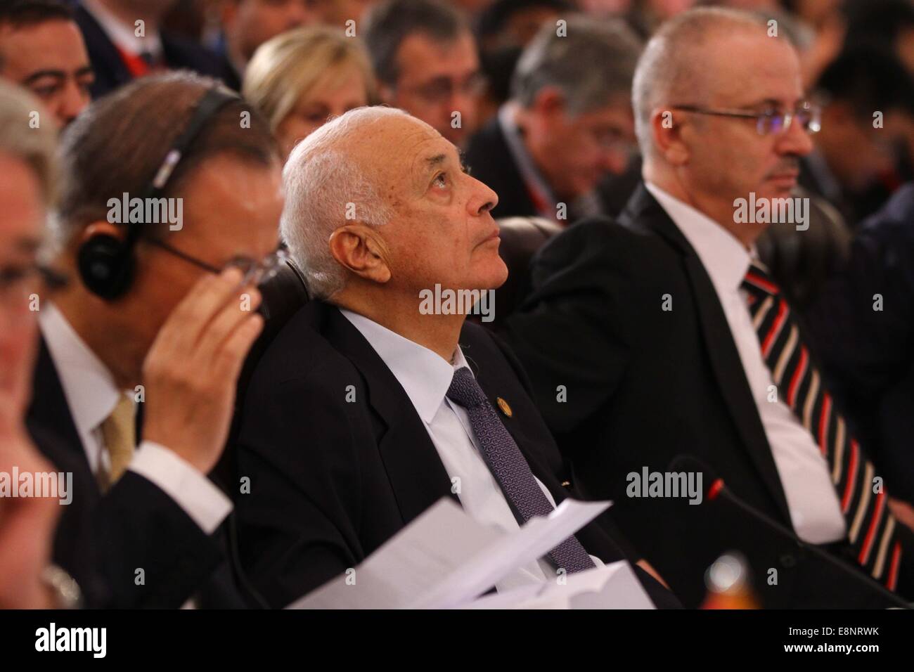 Secretary general of the arab league nabil al arab hi-res stock ...