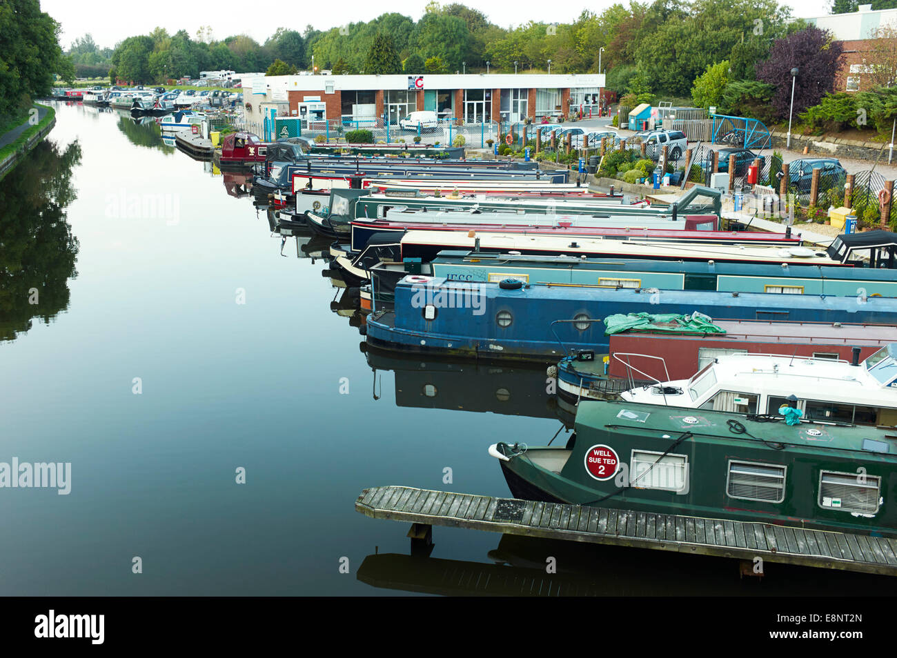 White Bear Marina at Adlington Stock Photo - Alamy