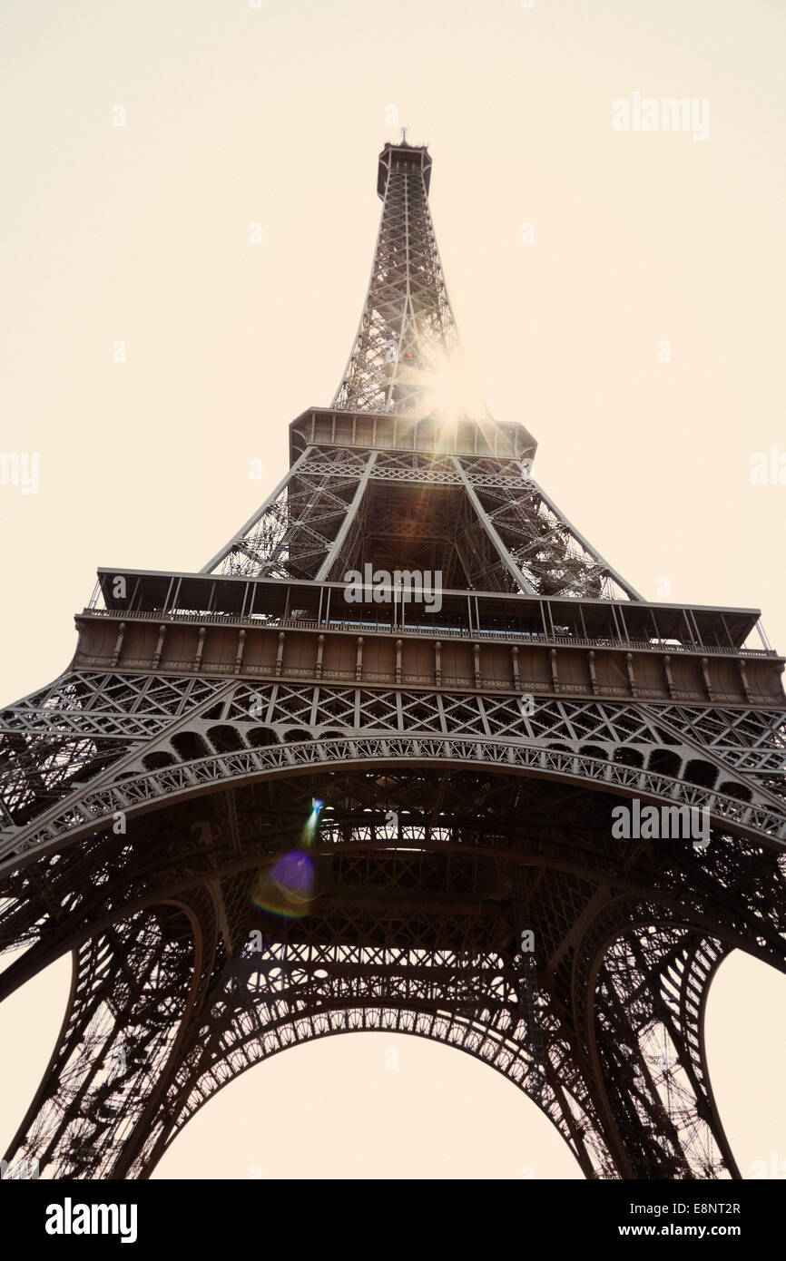 Eiffel tower close up looking up from below Stock Photo - Alamy Eiffel tower close up looking up from below Stock Photo - Alamy
