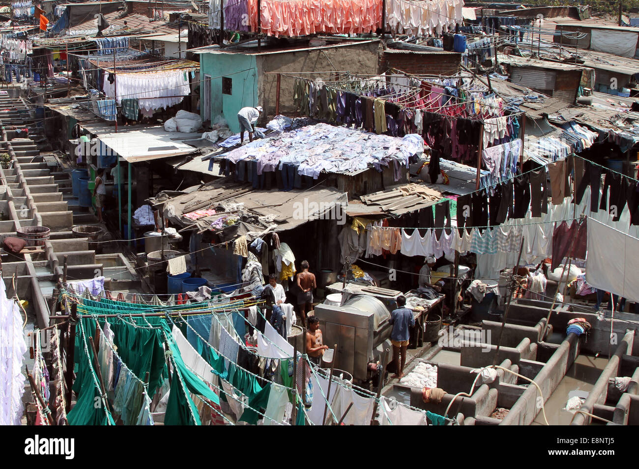 The Dhobi Ghats in Mumbai, India Stock Photo - Alamy