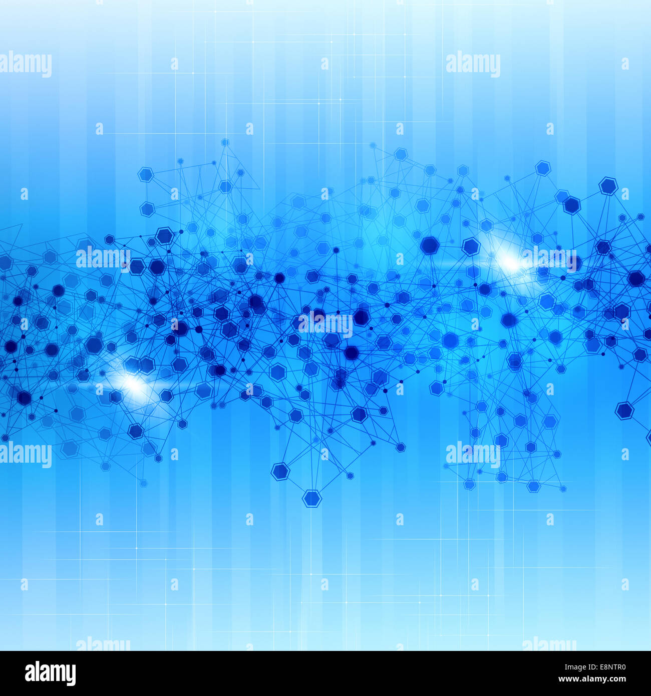 abstract technology web concept blue business background Stock Photo ...