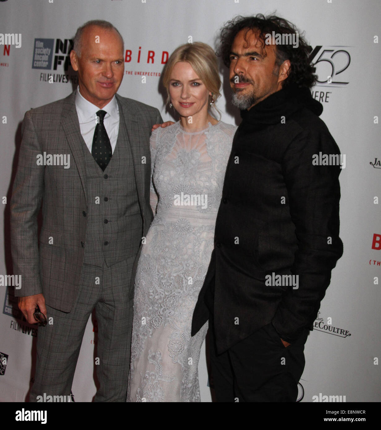 Oct. 11, 2014 - New York, New York, U.S. - Actor MICHAEL KEATON, NAOMI ...