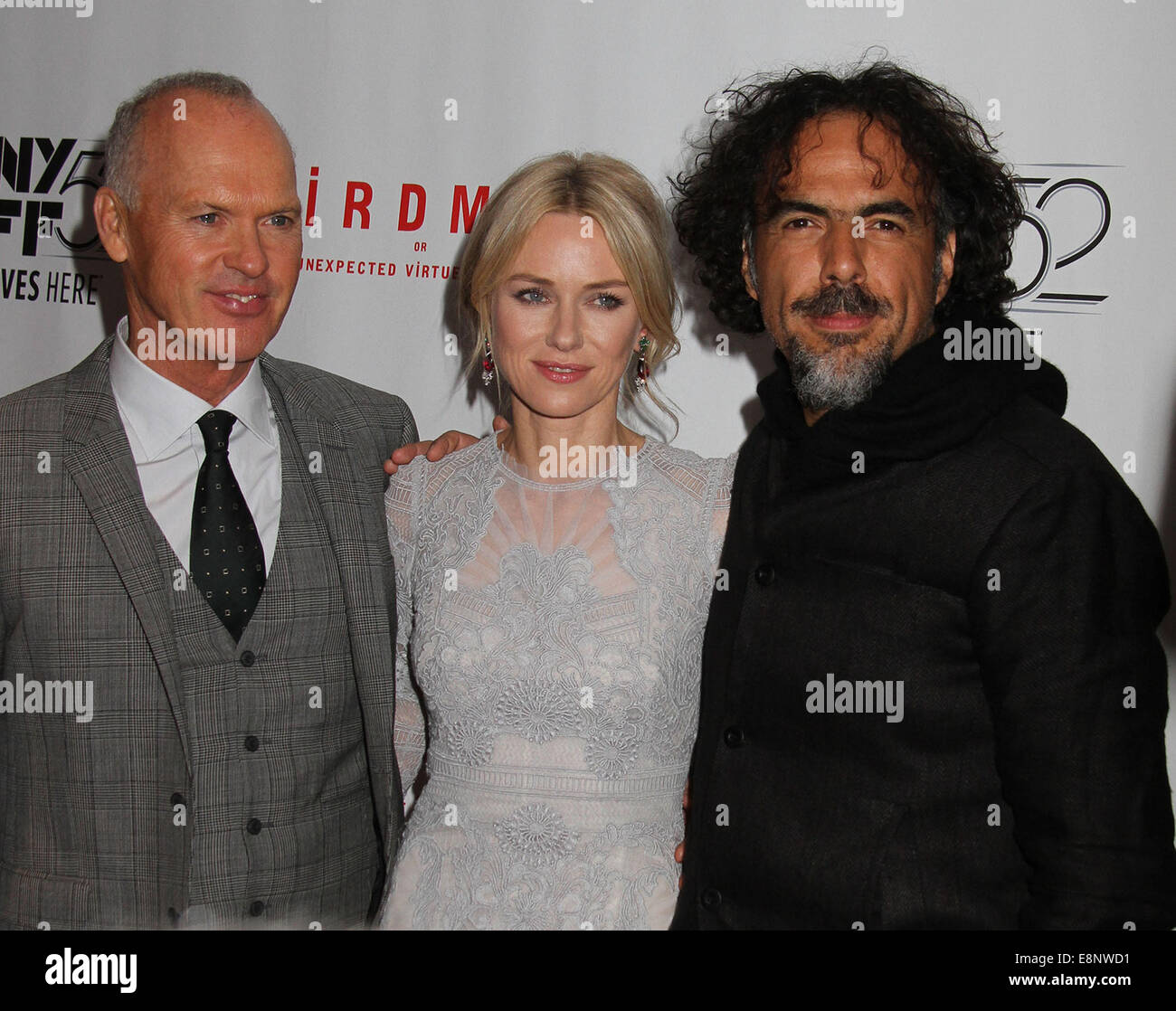Oct. 11, 2014 - New York, New York, U.S. - Actor MICHAEL KEATON, NAOMI ...