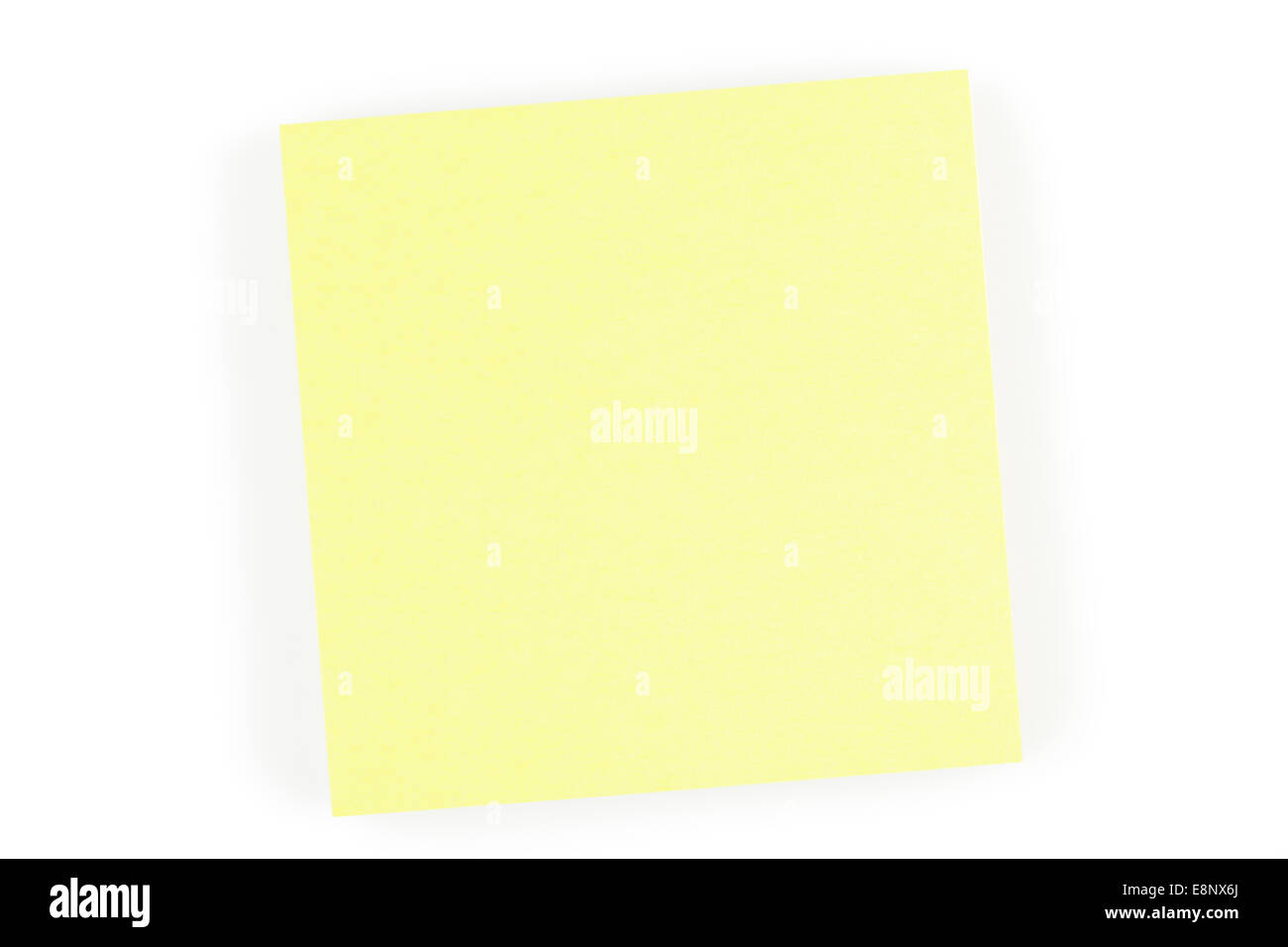 Blank sticky note on white hi-res stock photography and images - Alamy