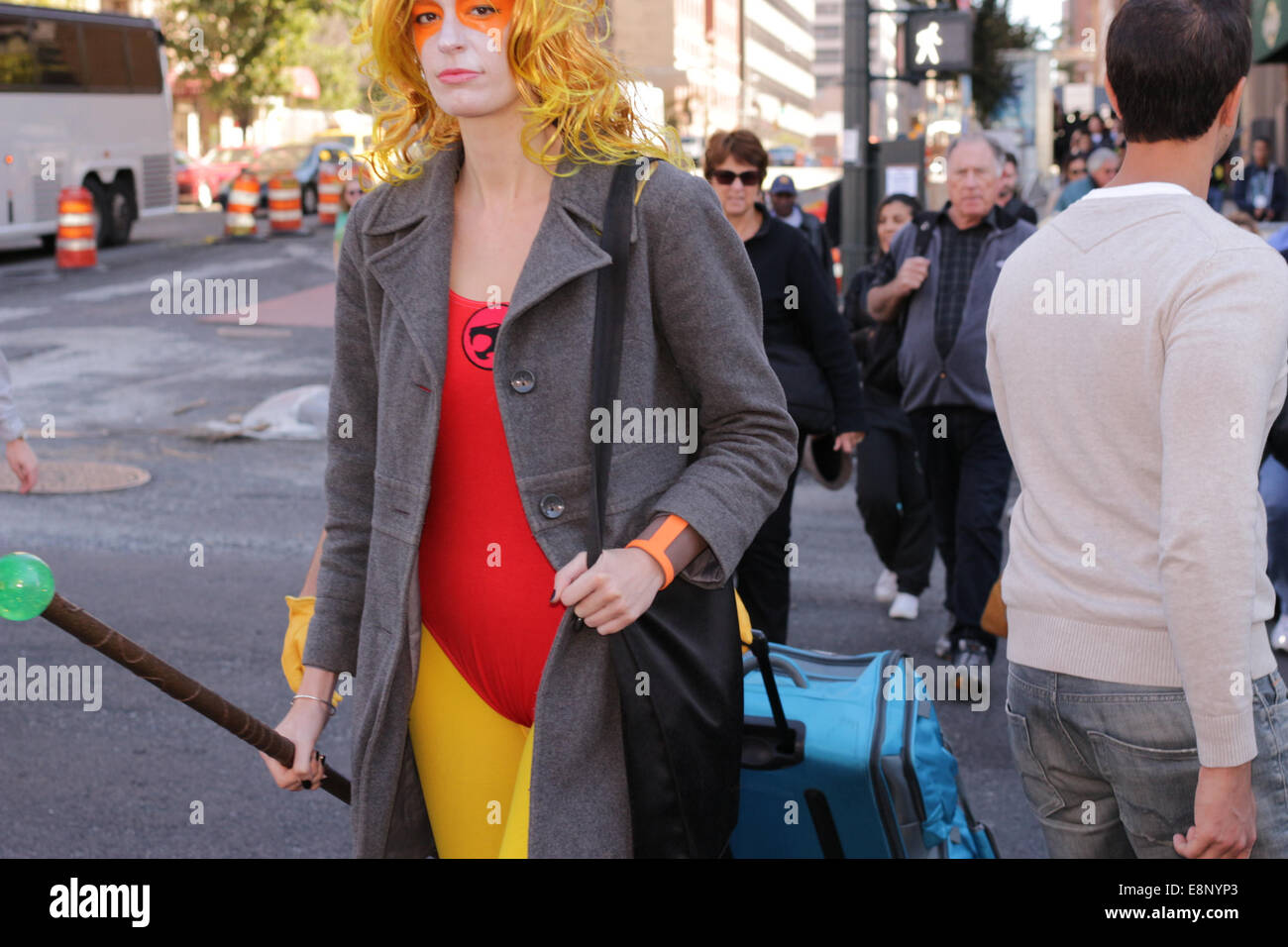 New York, USA. 12th Oct, 2014. New York Comic Con, the latest in comics ...