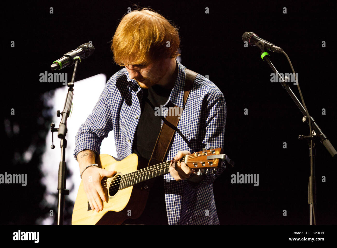 The O2, London, UK. 12th October, 2014. Ed Sheeran Ed Sheeran ...