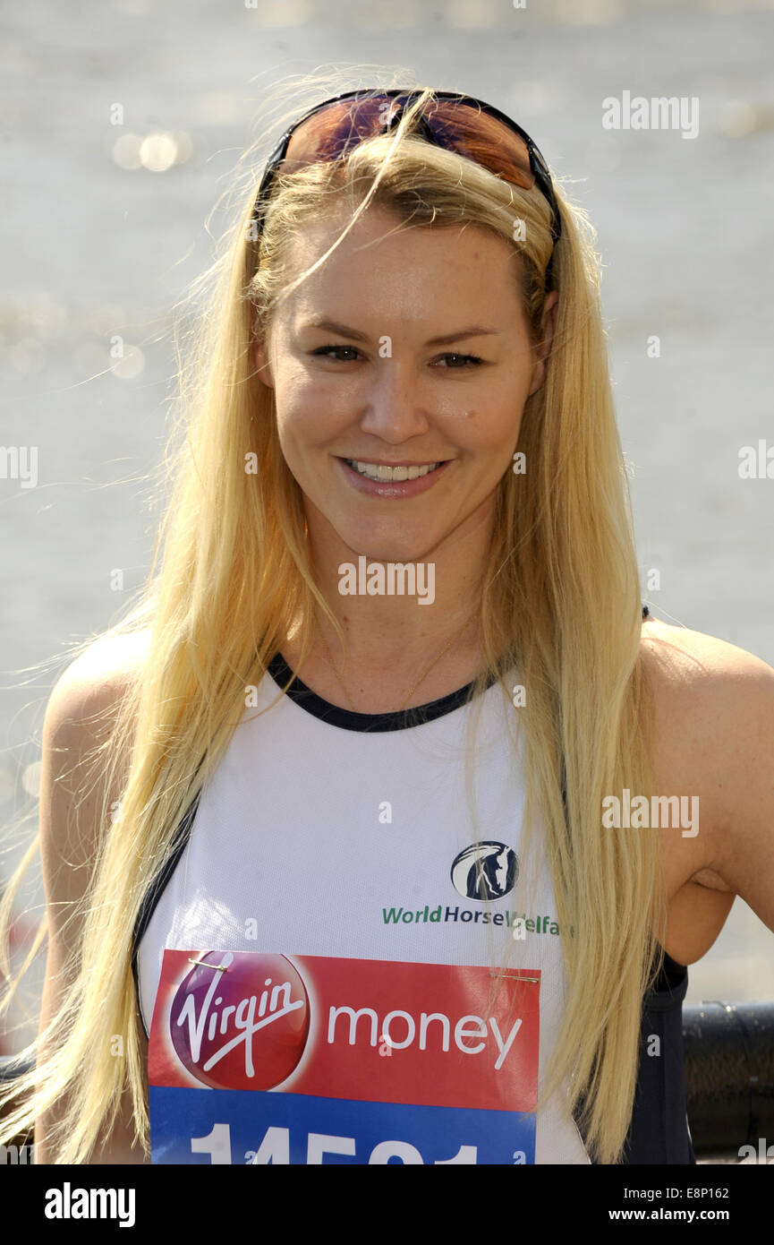 Virgin London Marathon: Celebrities - photocall Featuring: Amy Guy ...