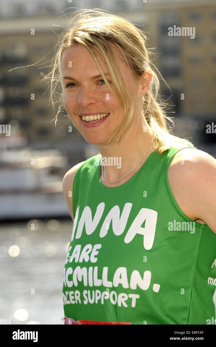 Virgin London Marathon: Celebrities - photocall Featuring: Anna Watkins ...