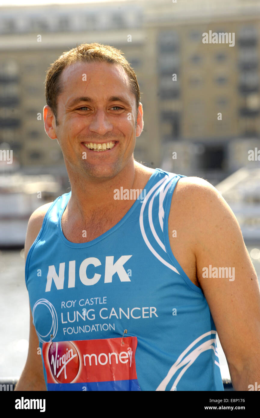 Virgin London Marathon: Celebrities - photocall Featuring: Nick Pickard ...