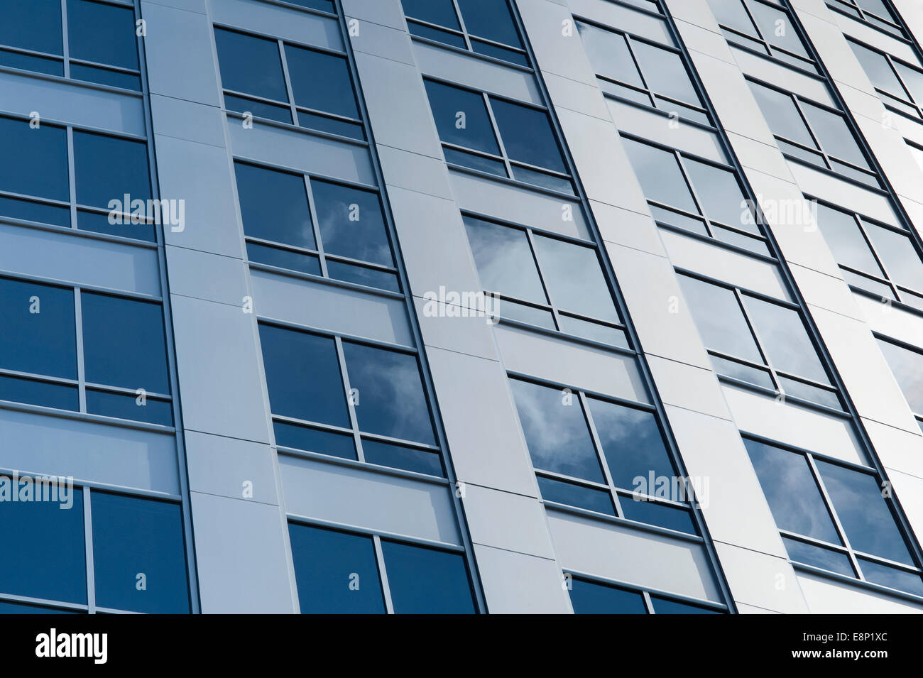Reflections off glass buildings Stock Photo - Alamy
