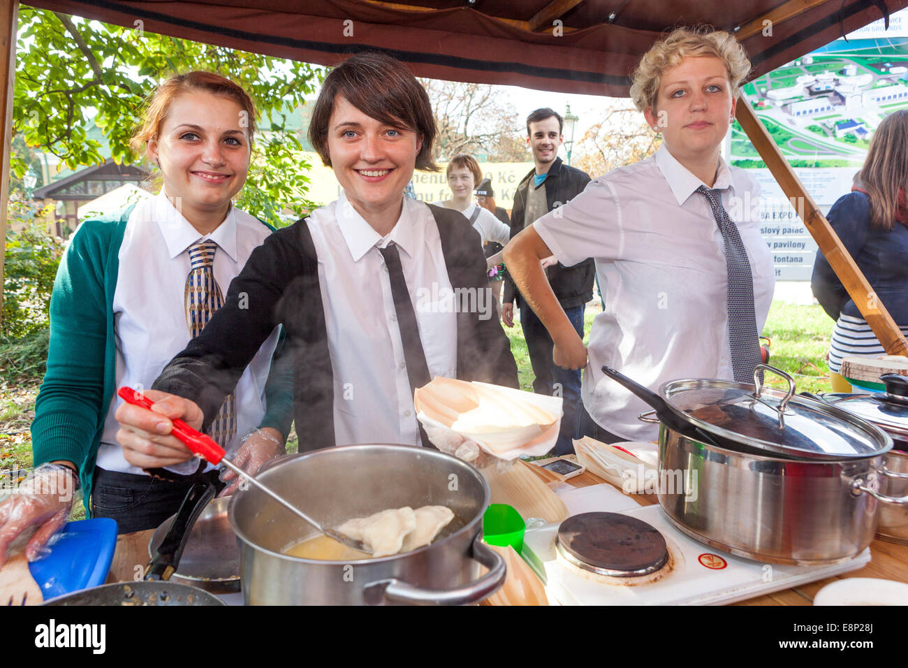 Czech festival, Three Czech Women are cooking at Prague food festival ...