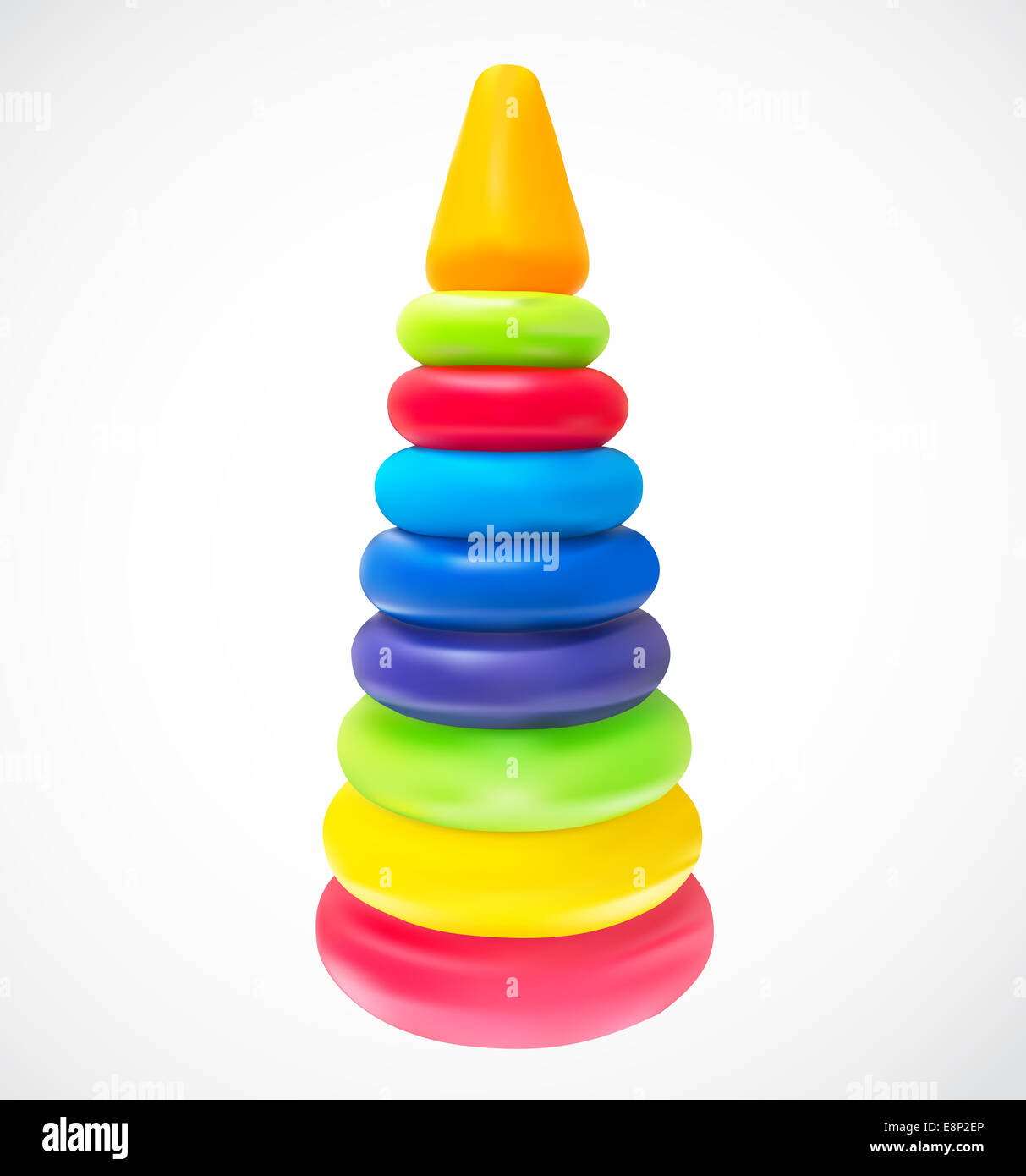 Children Pyramid Isolated. Vector Illustration Stock Photo - Alamy