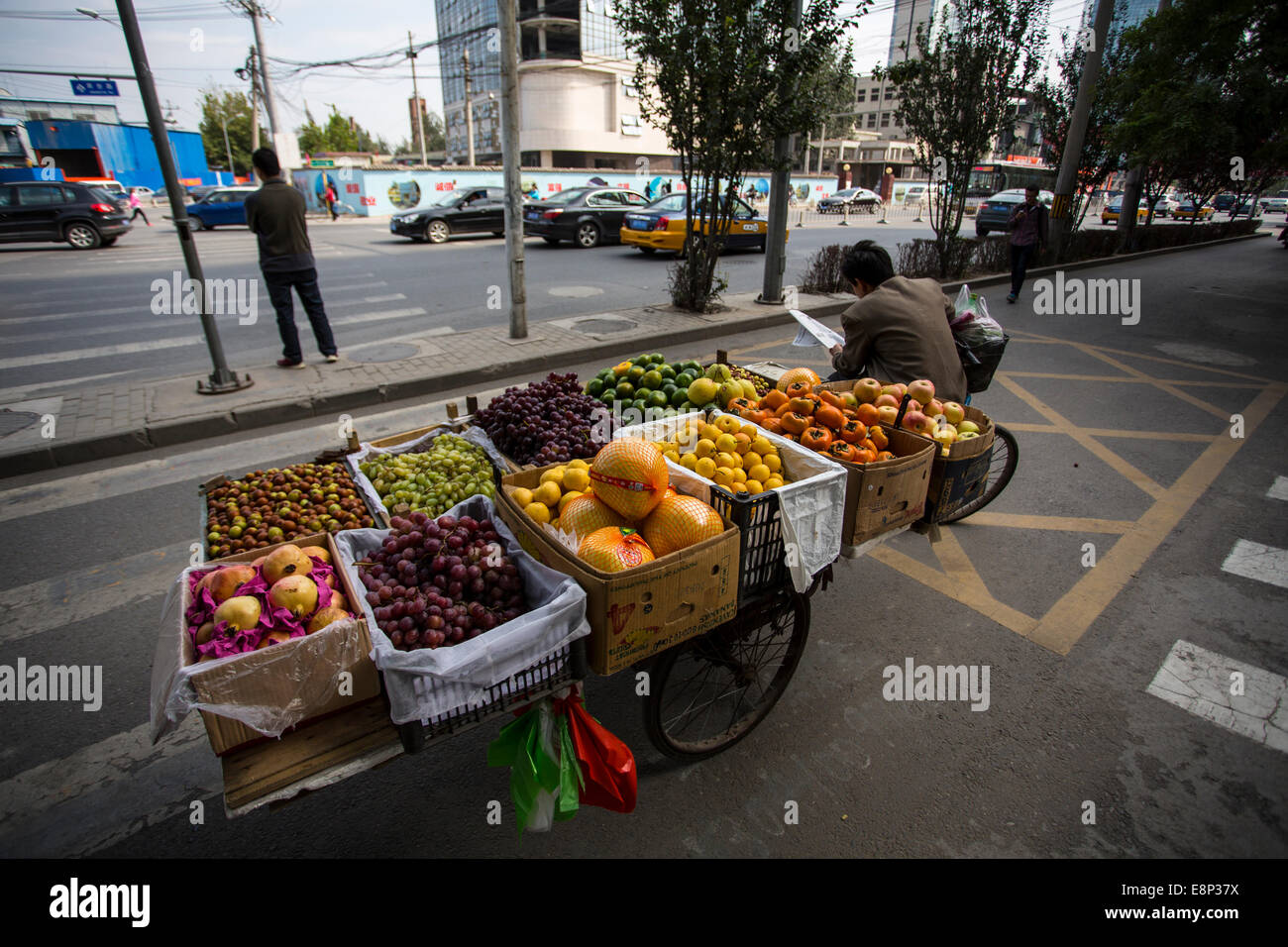 Fruit Stall, Beijing, China Stock Photo - Alamy