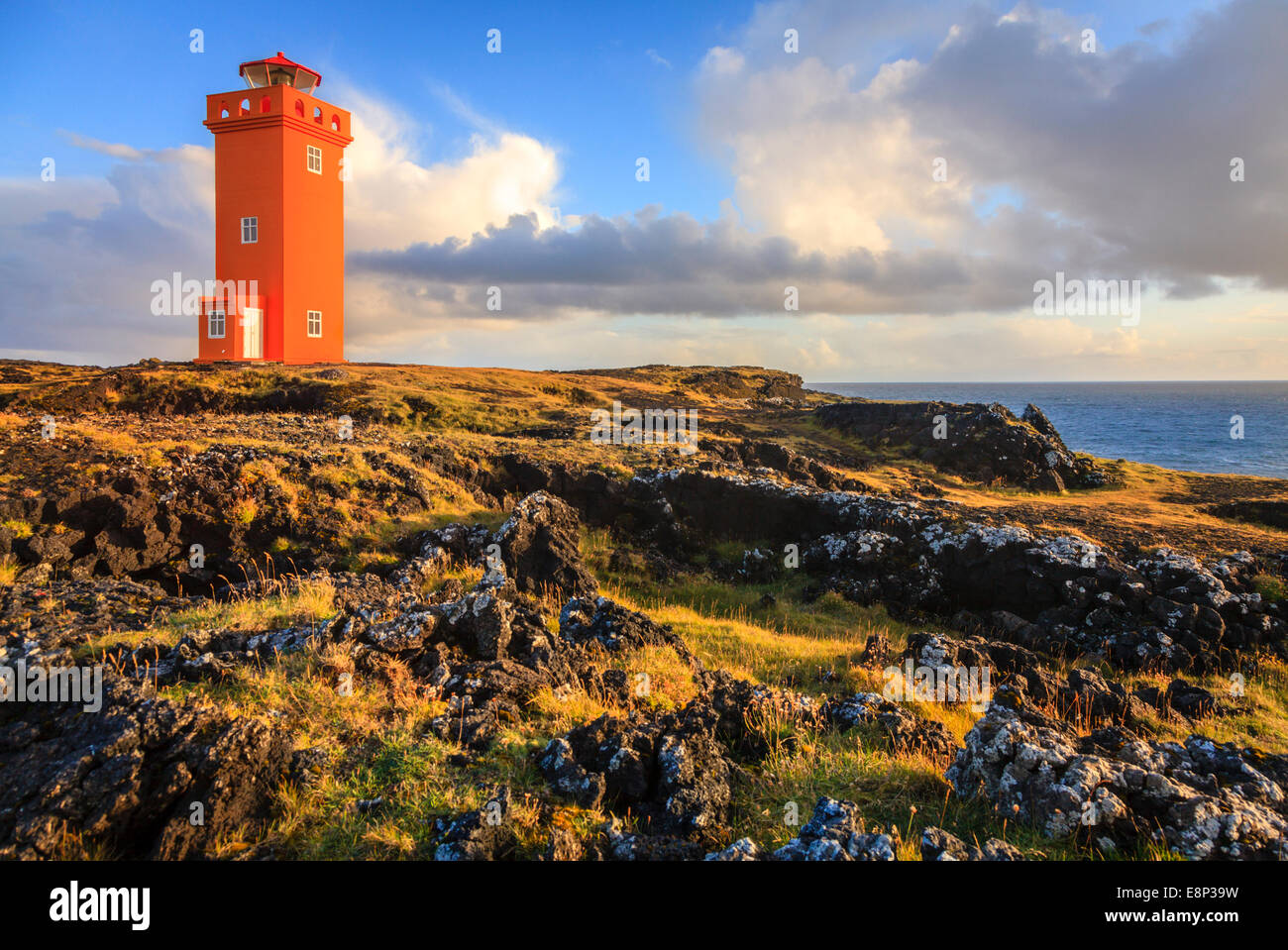 Bright orange lighthouse hi-res stock photography and images - Alamy