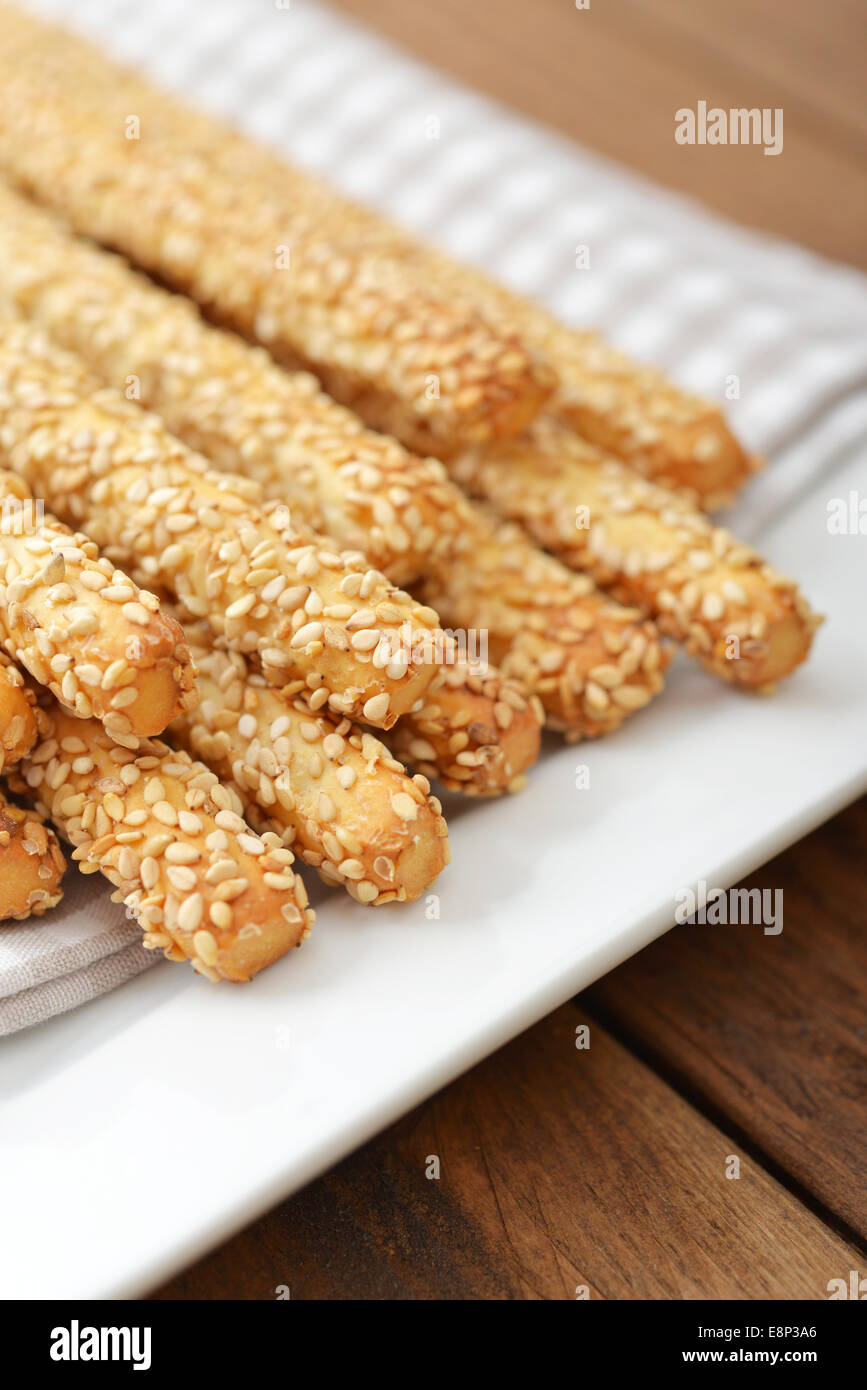 Sesame seed bread sticks hi-res stock photography and images - Alamy