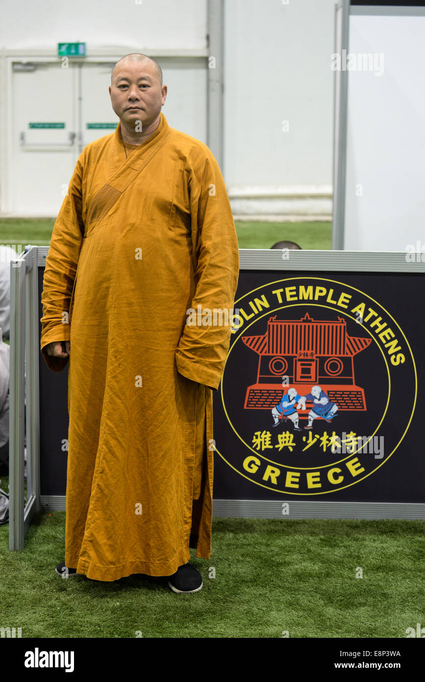London, UK. 12th October, 2014. China Shaolin monks attends the 3rd ...