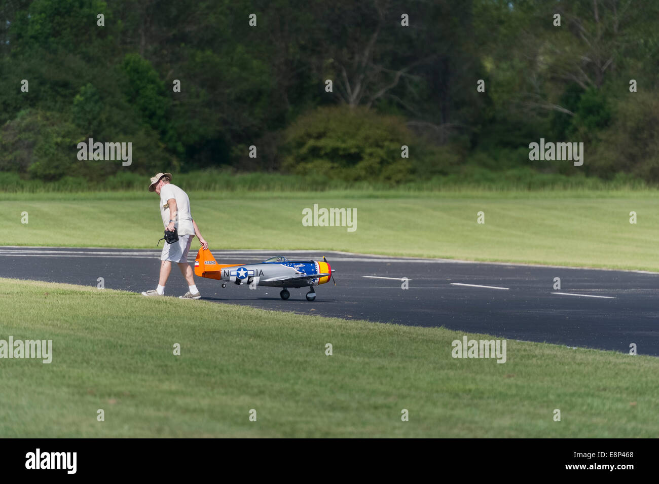 Remote Controlled Plane Flying Club Stock Photo - Alamy