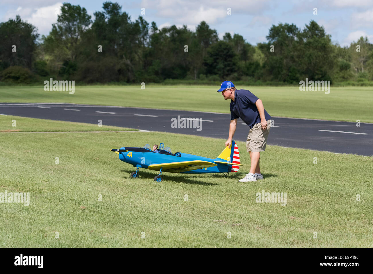 Remote Controlled Plane Flying Club Stock Photo - Alamy