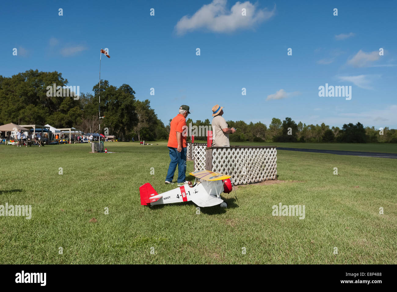 Remote Controlled Plane Flying Club Stock Photo - Alamy