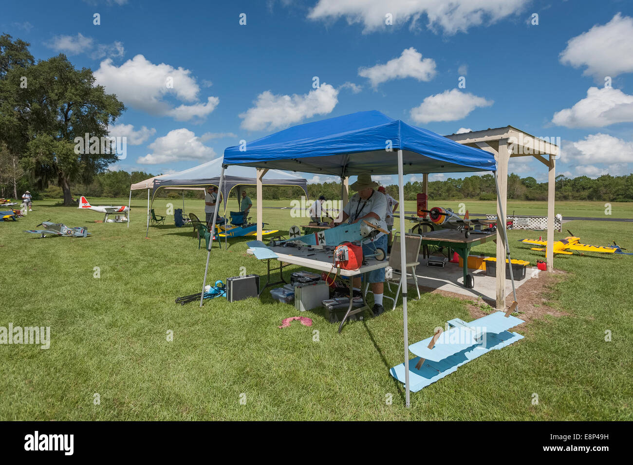 Remote Controlled Plane Flying Club Stock Photo - Alamy