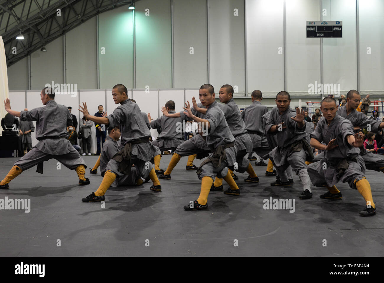 London, UK. 12th October, 2014. Shaolin monks preforms at the 3rd ...