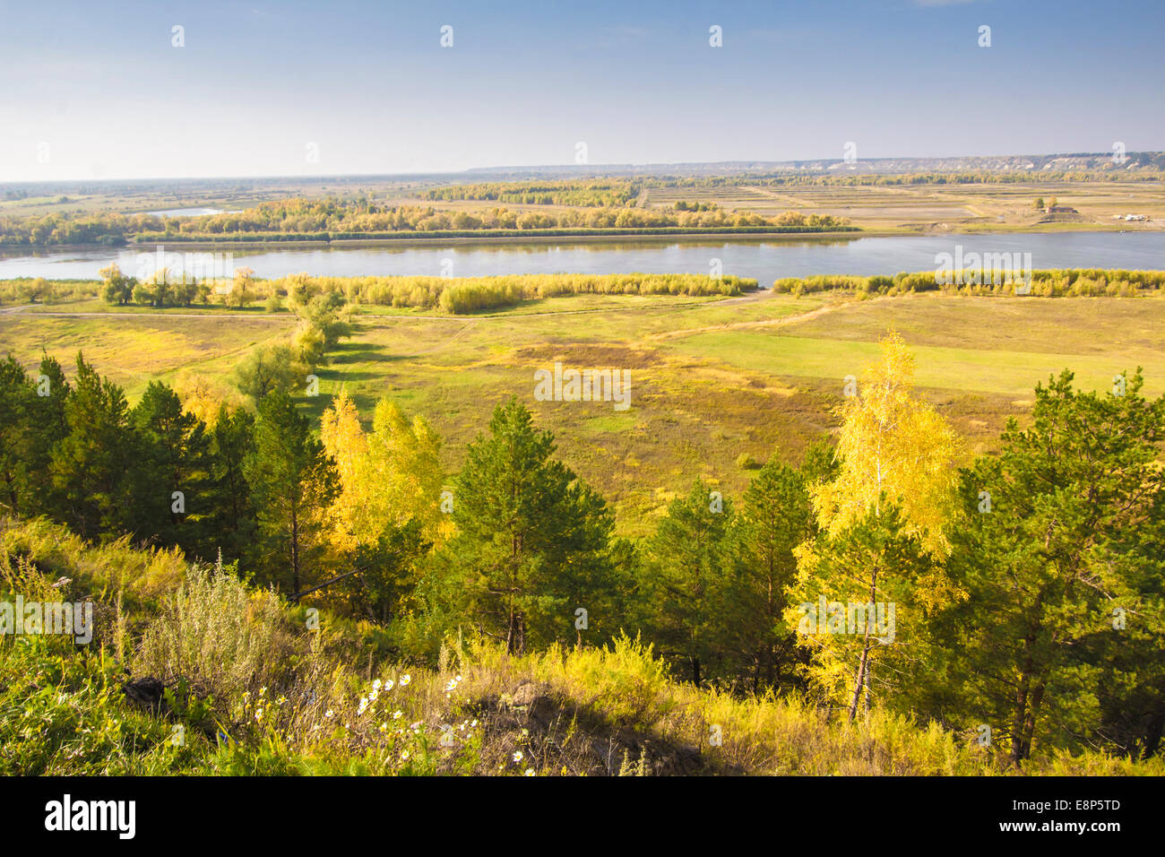 Autumn sketches and landscapes, nature of Siberia, near the city of ...