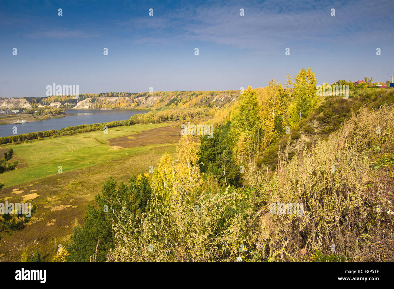 Autumn sketches and landscapes, nature of Siberia, near the city of ...