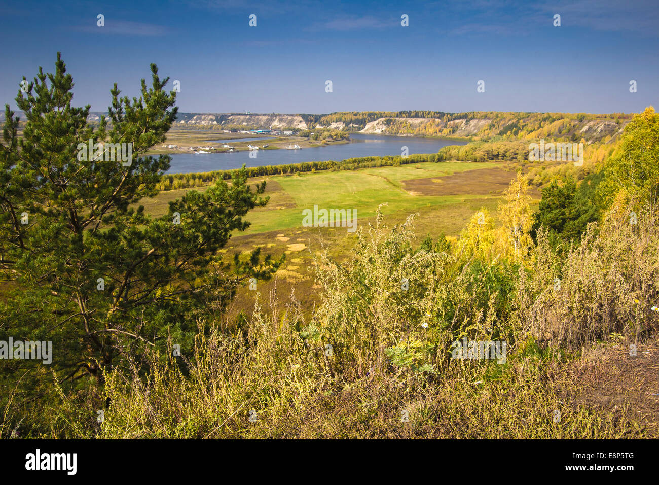 Autumn sketches and landscapes, nature of Siberia, near the city of ...
