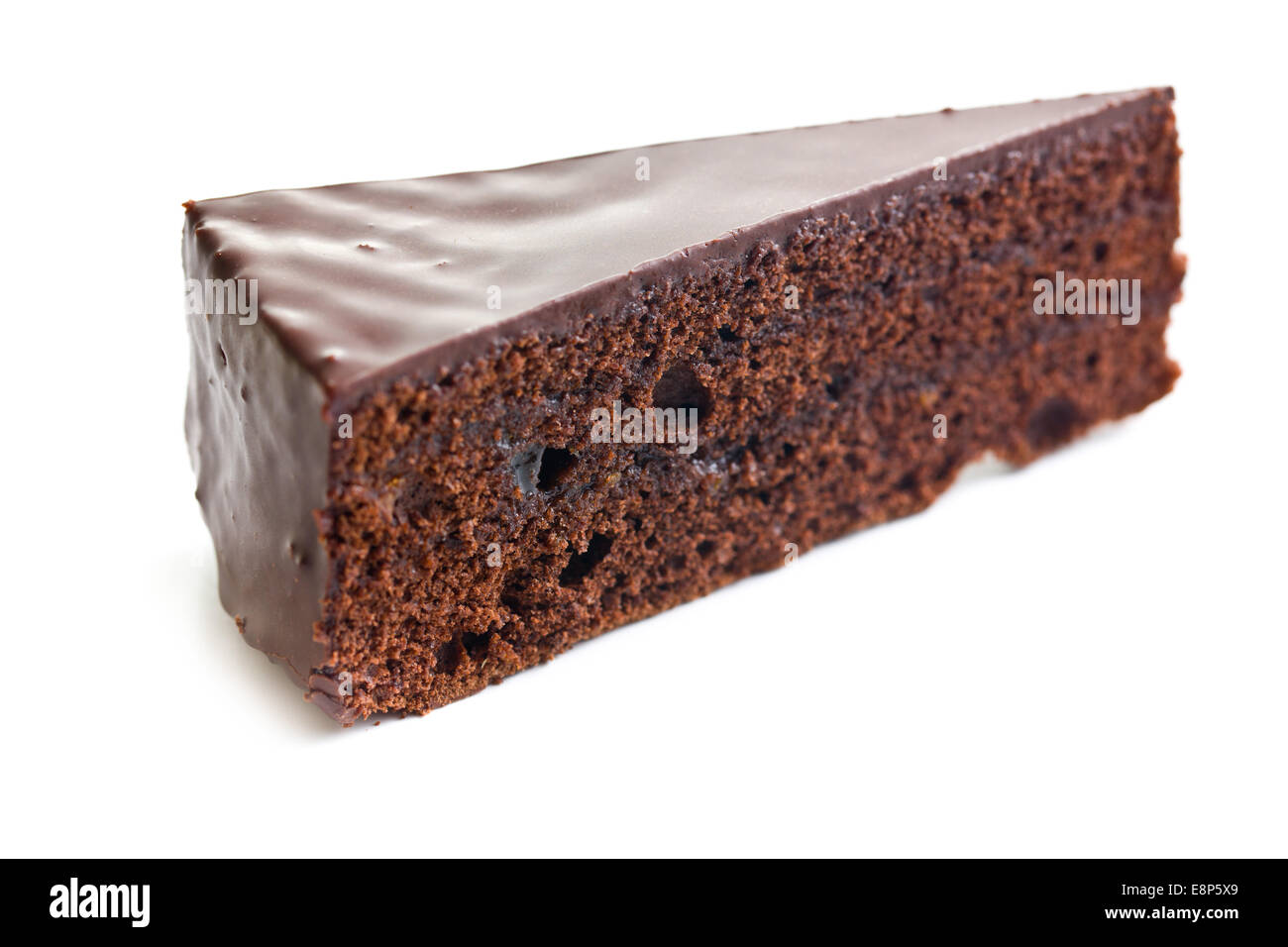 sacher cake on white background Stock Photo - Alamy