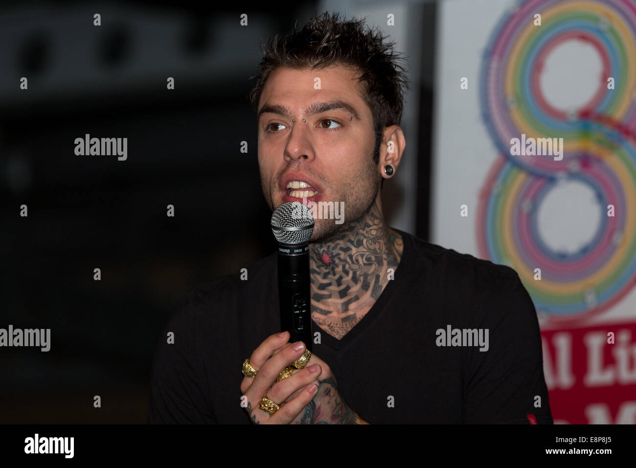 Turin, Italy. 12th October, 2014. Federico Leonardo Lucia better known ...