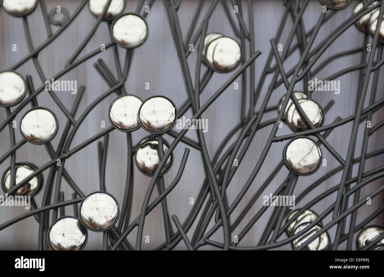 Abstract art garden trellis Stock Photo - Alamy
