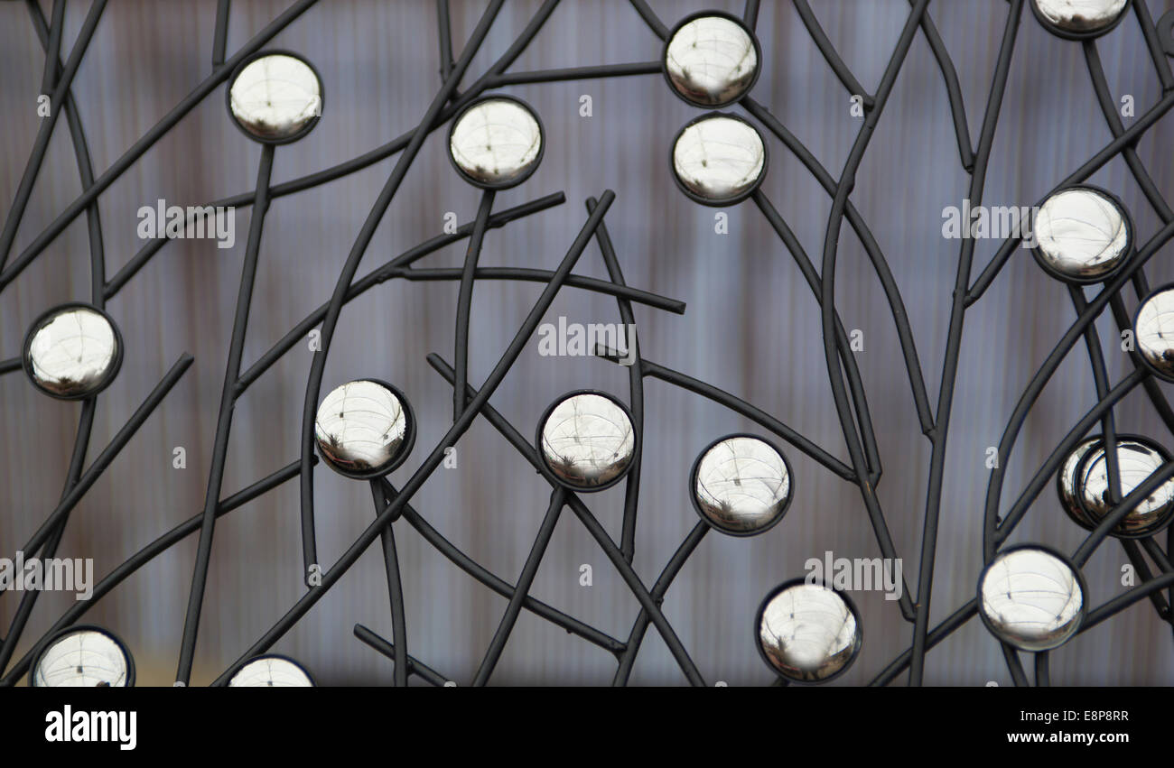 Abstract art garden trellis Stock Photo - Alamy