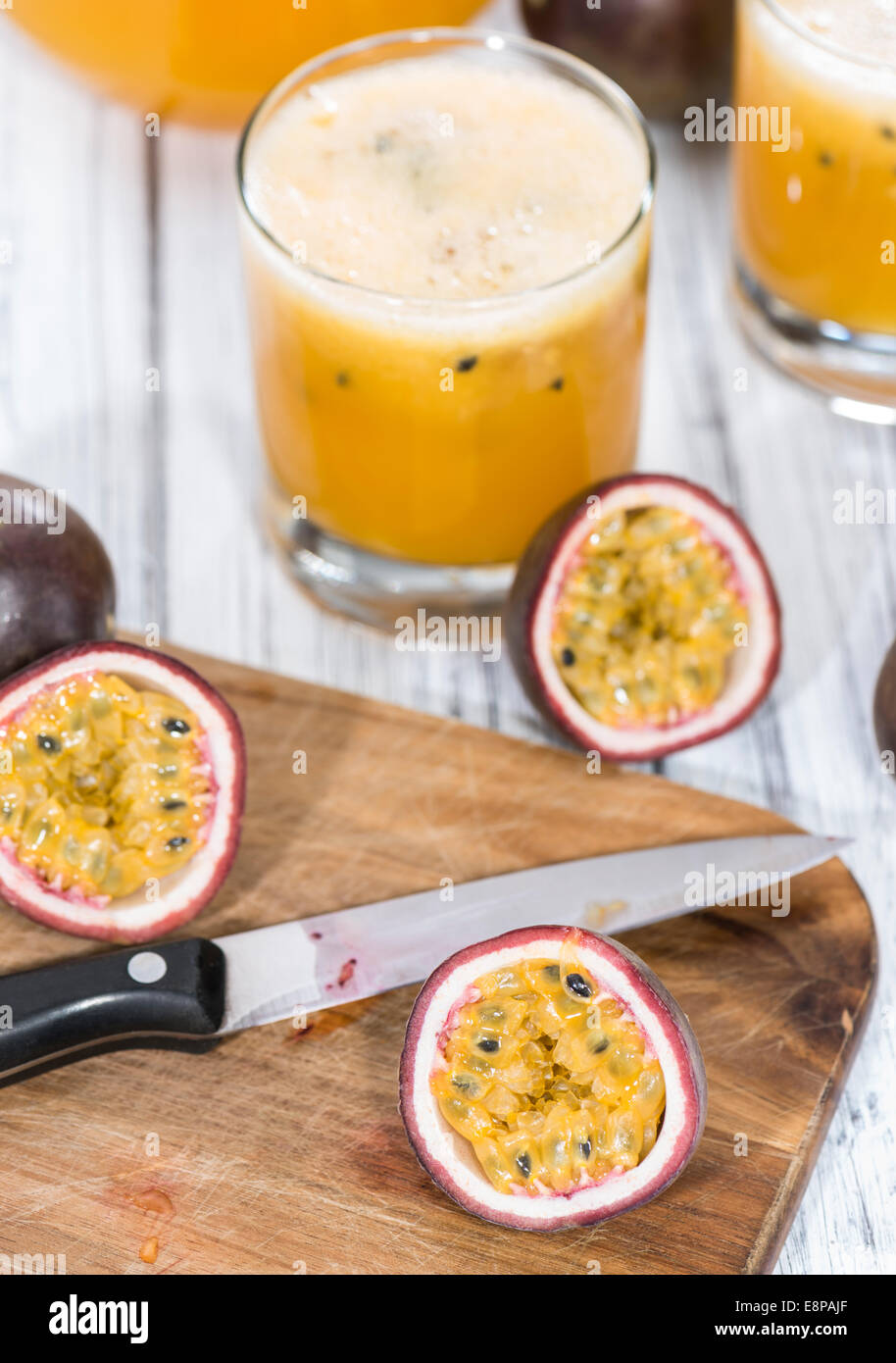 Closeup shot fresh maracuja hi-res stock photography and images - Alamy