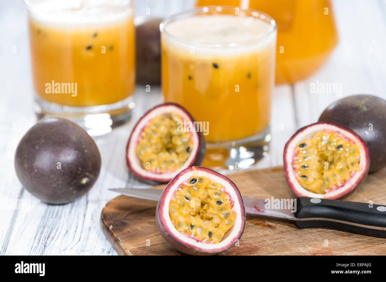 Closeup shot fresh maracuja hi-res stock photography and images - Alamy