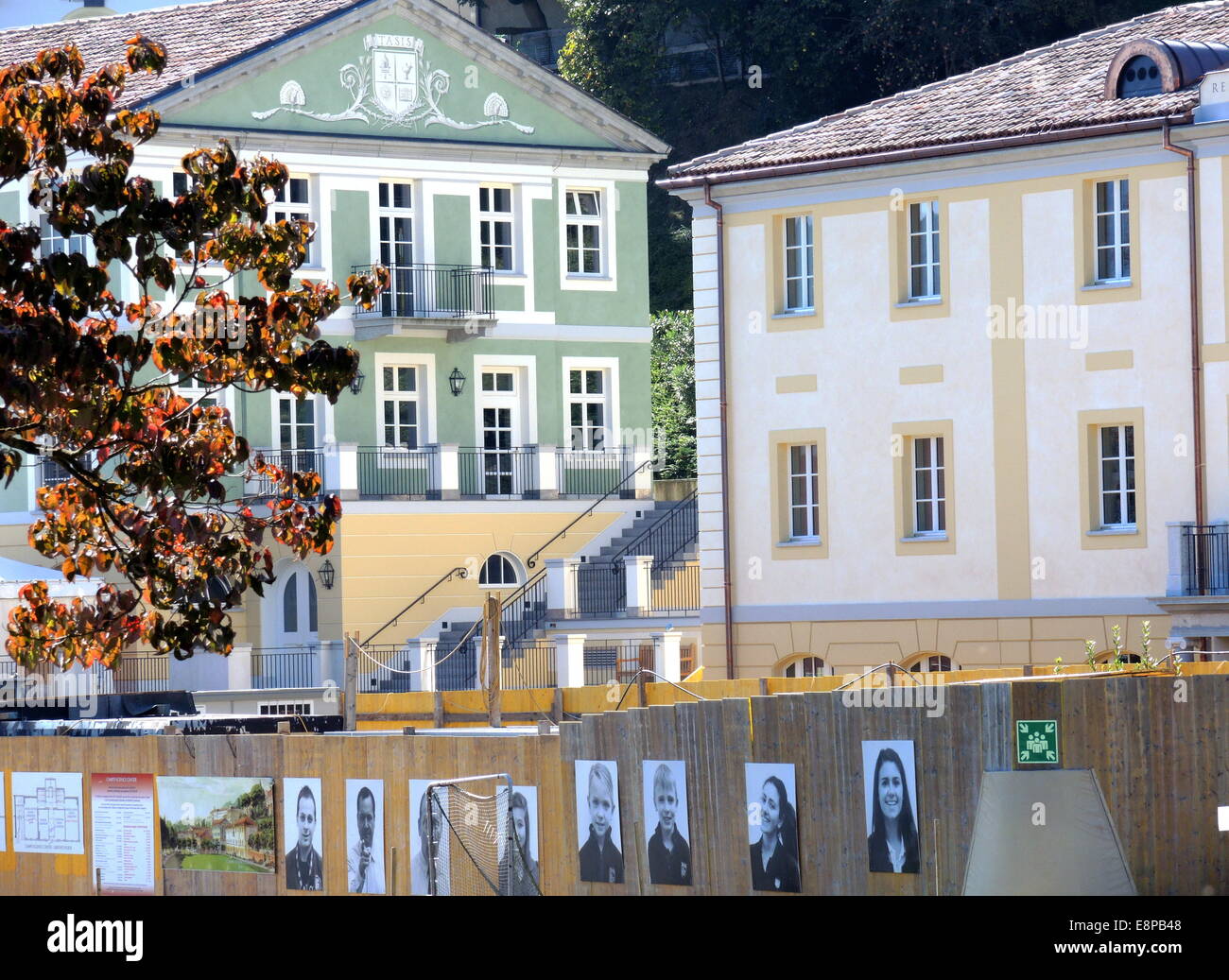 Buildings of "The American School in Switzerland" (TASIS) in Montagnola ...