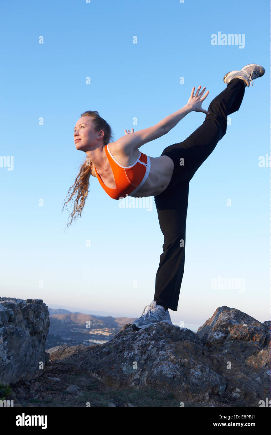 Arabesque position hi-res stock photography and images - Alamy