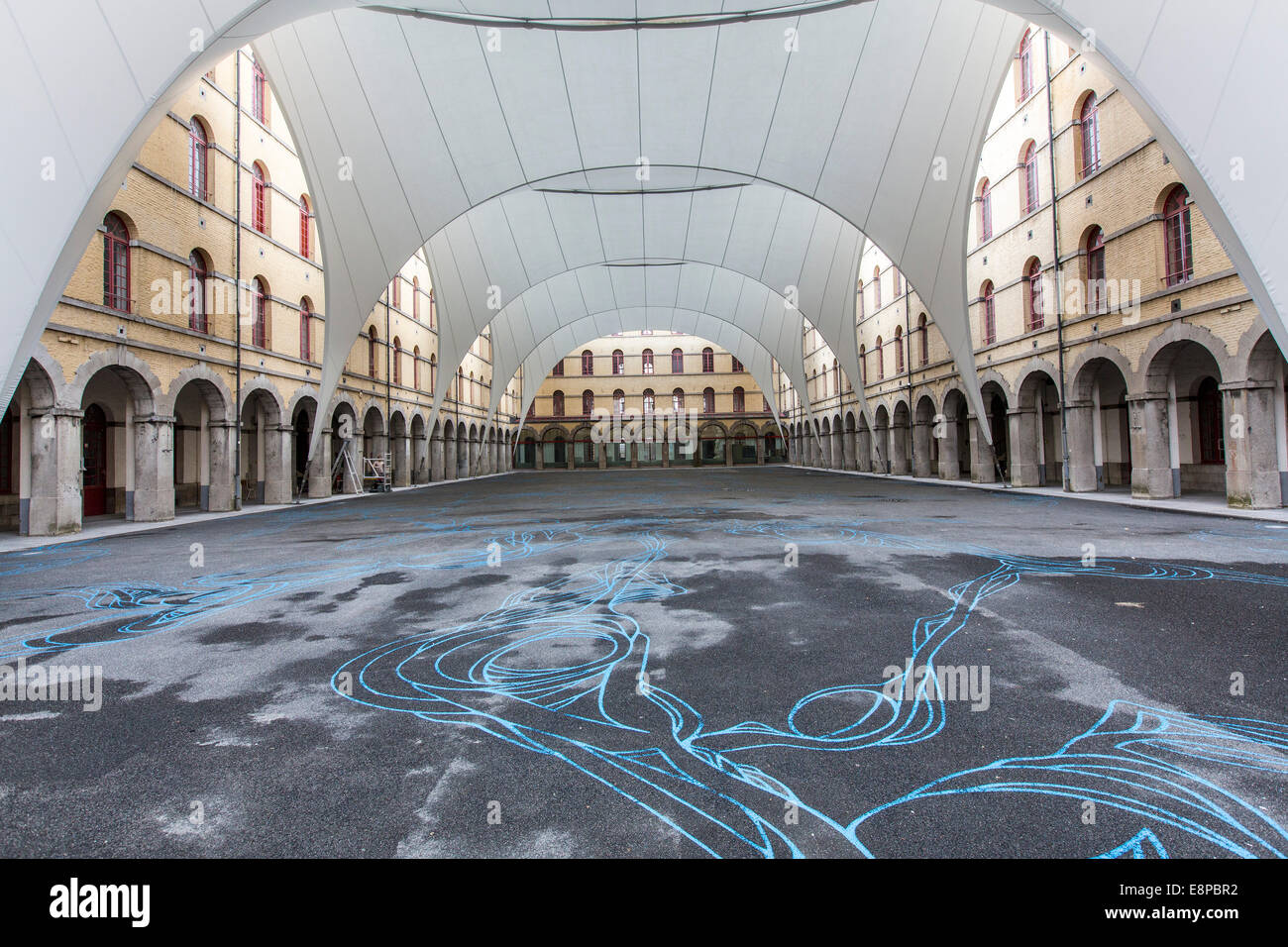 "Carre des Arts", at the FUCAM, Catholic University of Mons Stock Photo ...