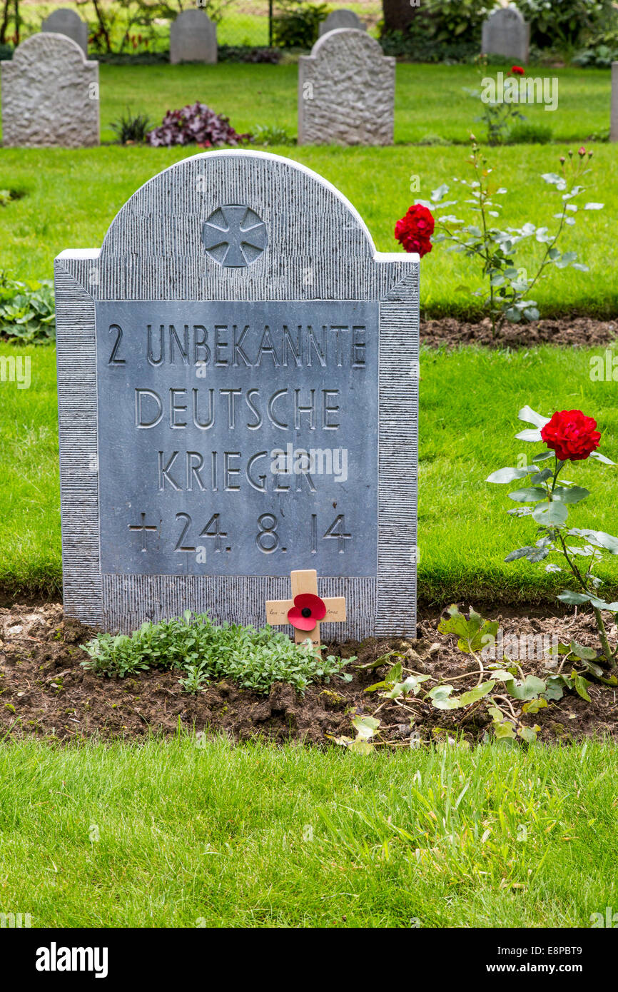Military cemetery of Saint Symphorien, German and British war graves ...