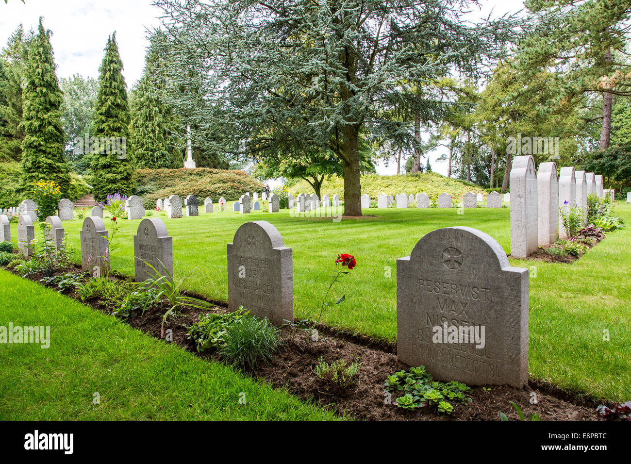 Military cemetery of Saint Symphorien, German and British war graves ...