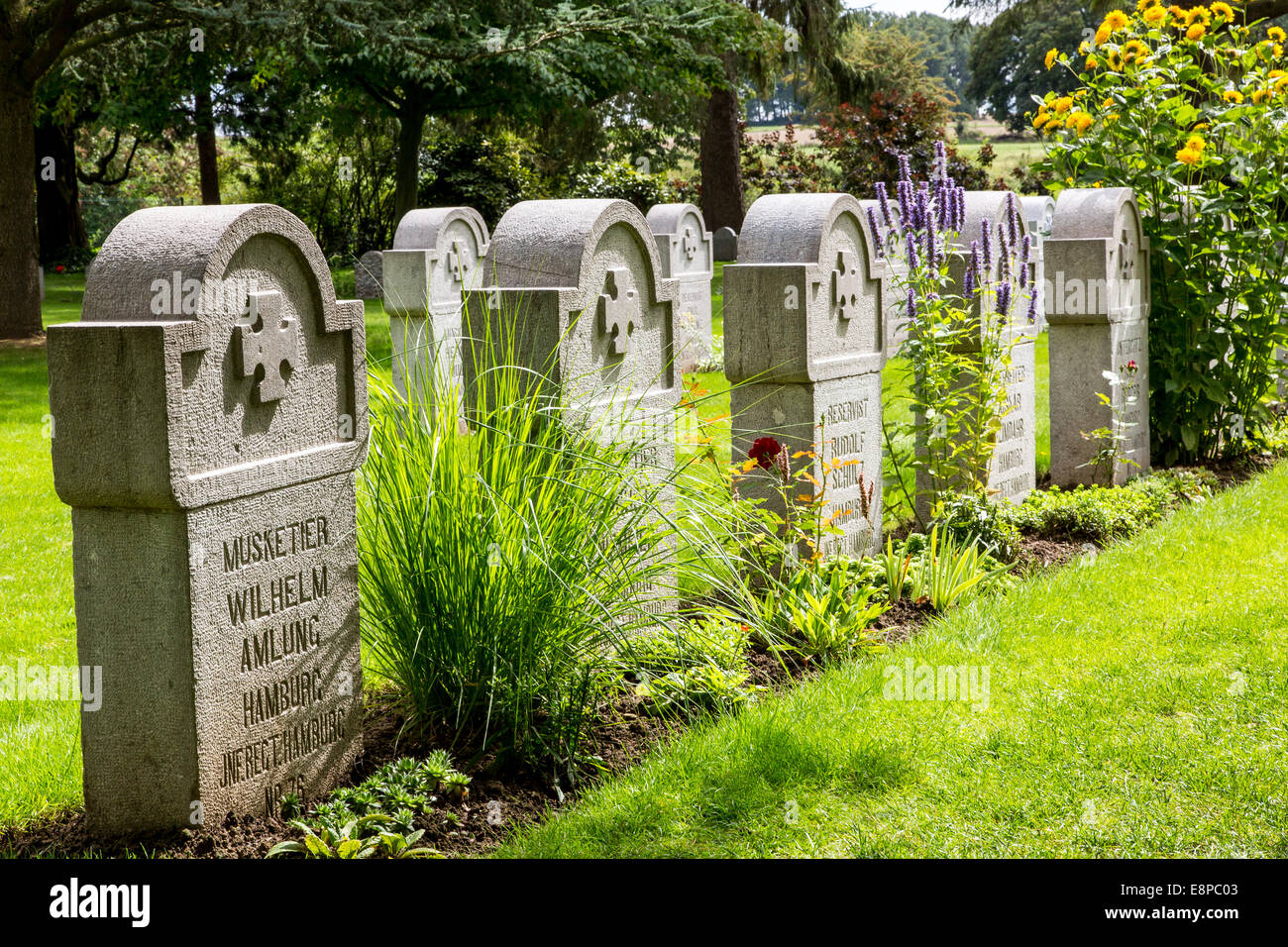 Military cemetery of Saint Symphorien, German and British war graves ...