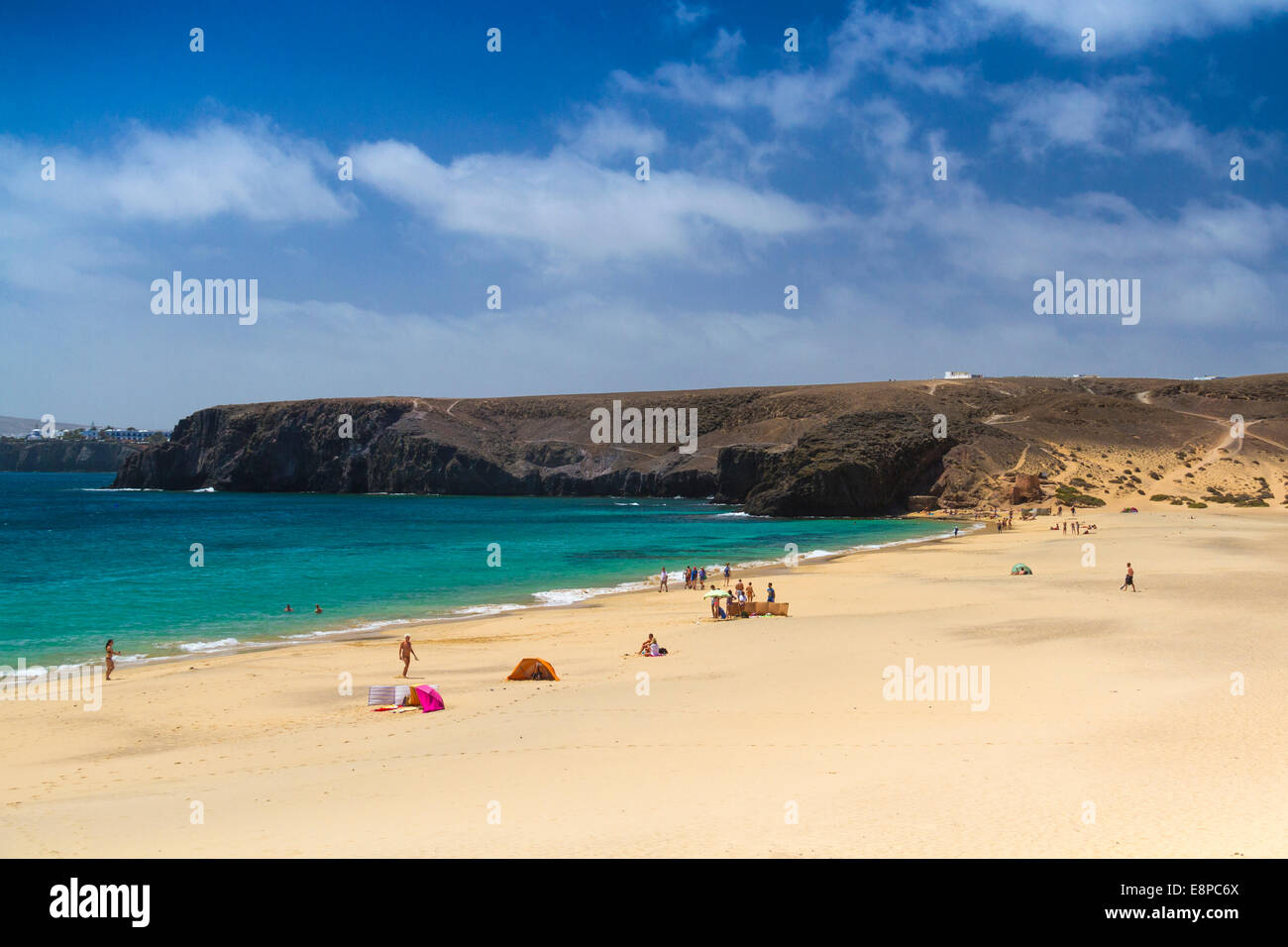 Papagayo beach in Lanzarote Stock Photo - Alamy