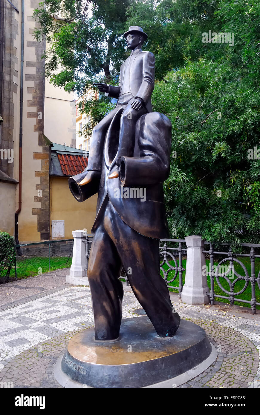 Joselov is the name of the Jewish ghetto of Prague. Franz Kafka bronze ...