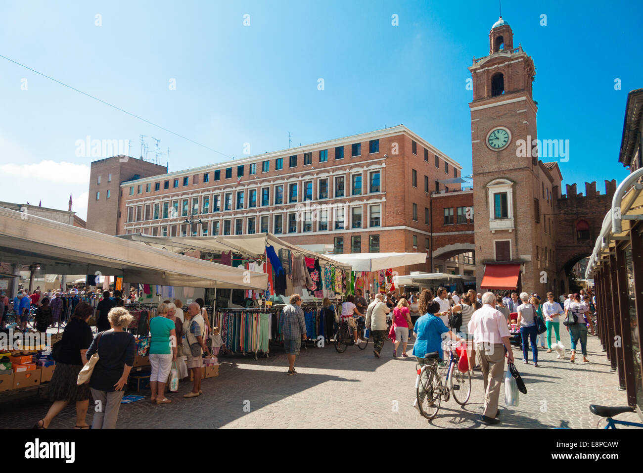 Market square in Ferrara Stock Photo - Alamy