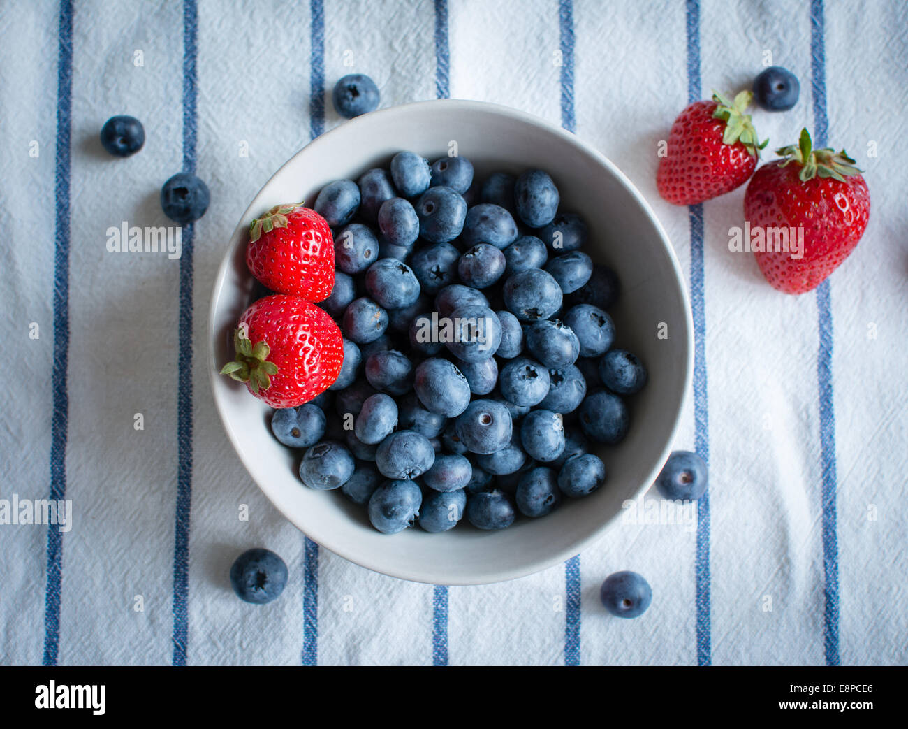 strawberries and blueberries Stock Photo - Alamy