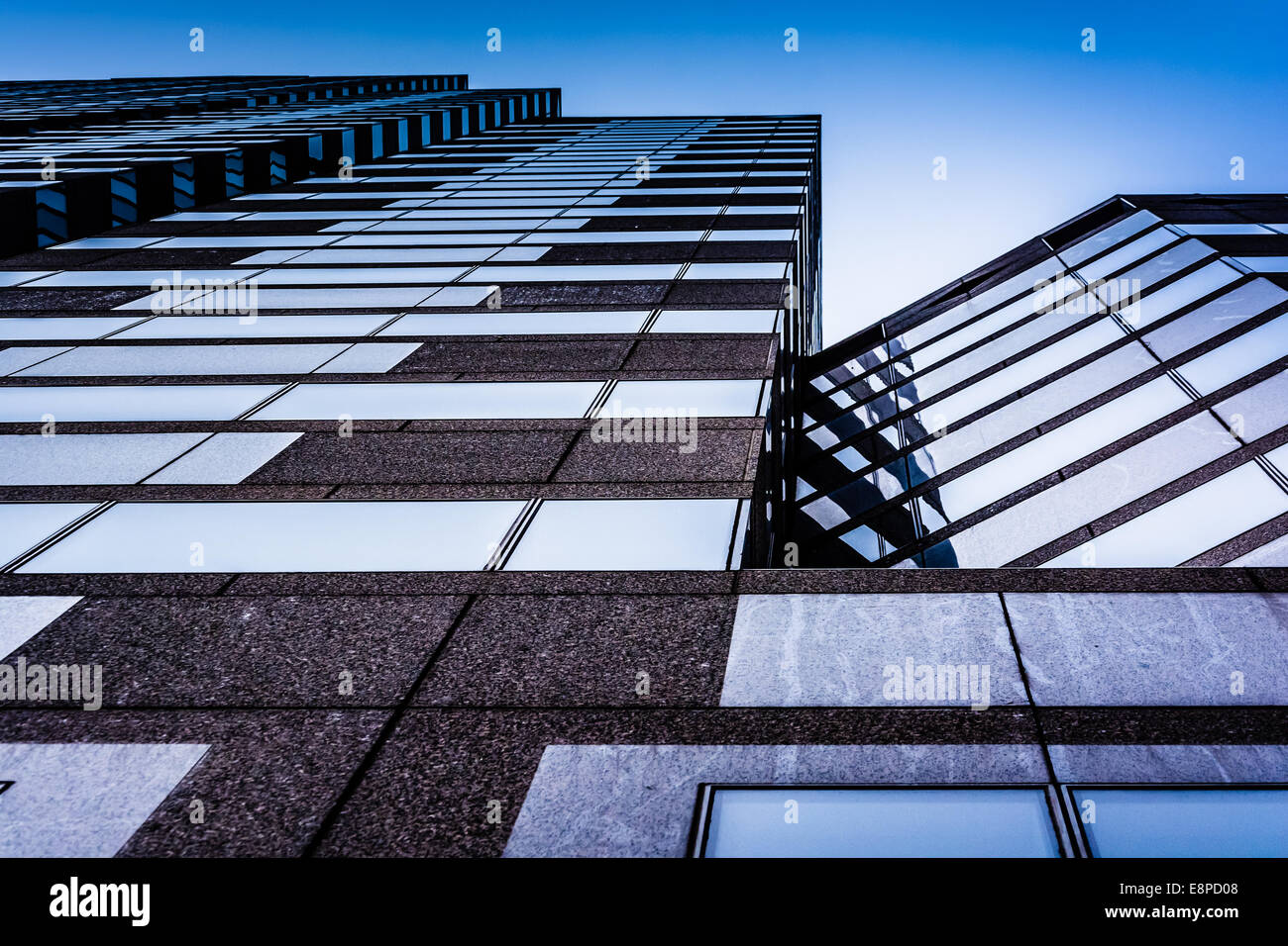 Architectural details of a skyscraper in Philadelphia, Pennsylvania ...
