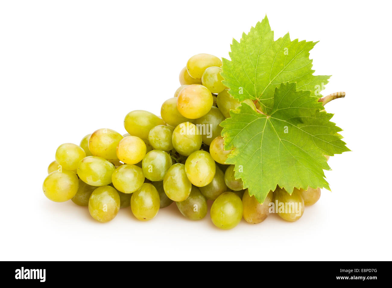 white grapes isolated Stock Photo - Alamy
