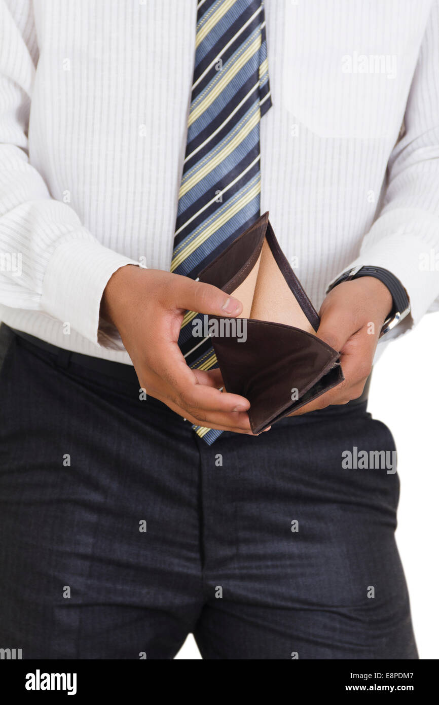 businessman Wallet Empty Stock Photo - Alamy